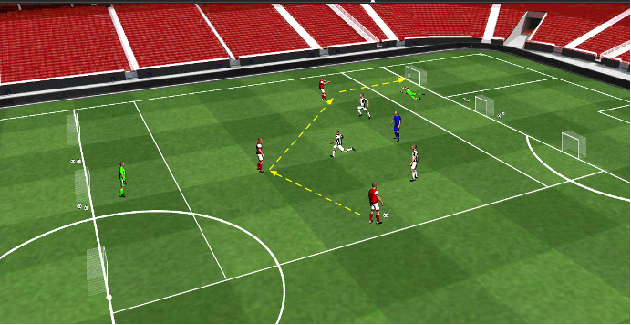 3 Vs 3 Con Comodín Con 3 Porterías Físicos Técnicos Tácticos